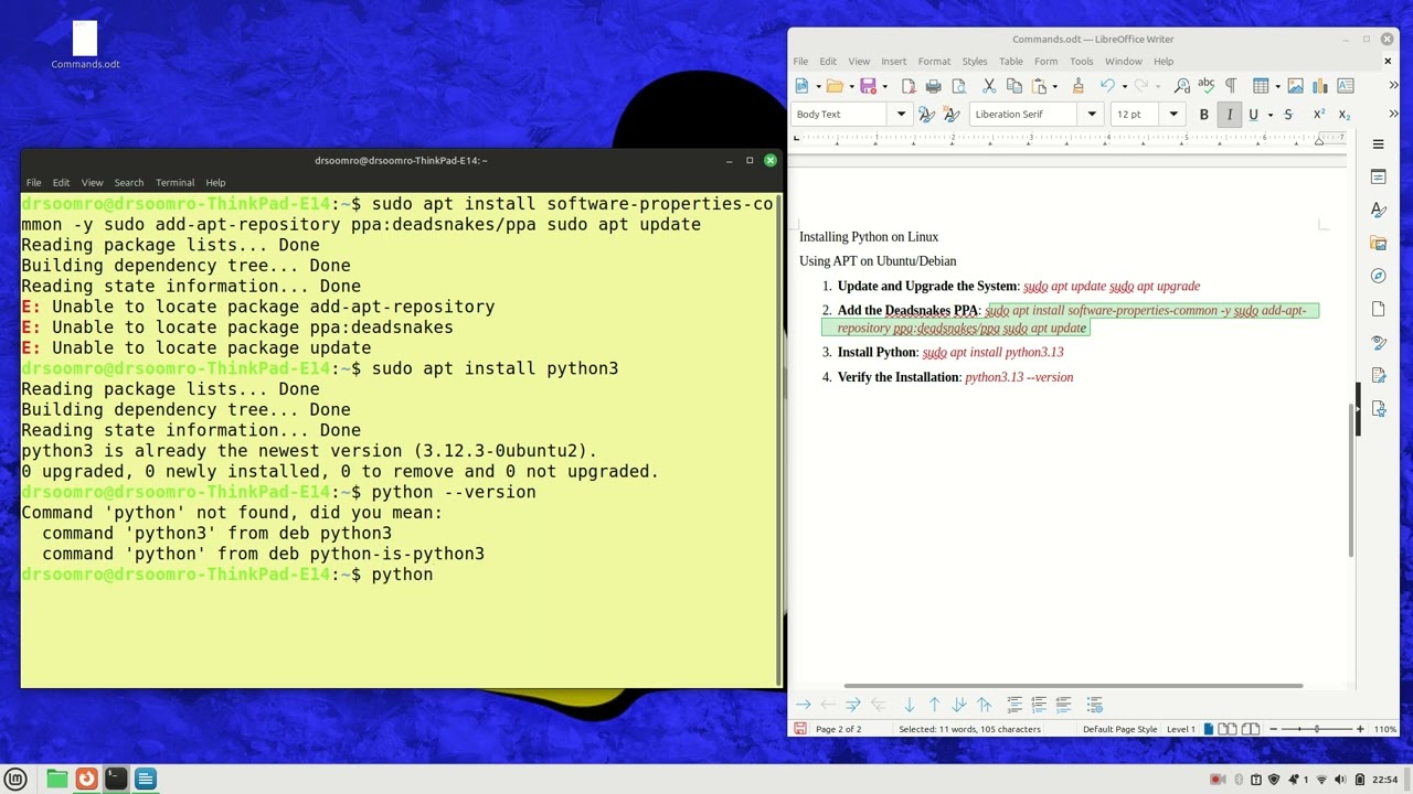 Easy Way to Install Python on Linux | Sindhi #linux #linuxmint #python #installation