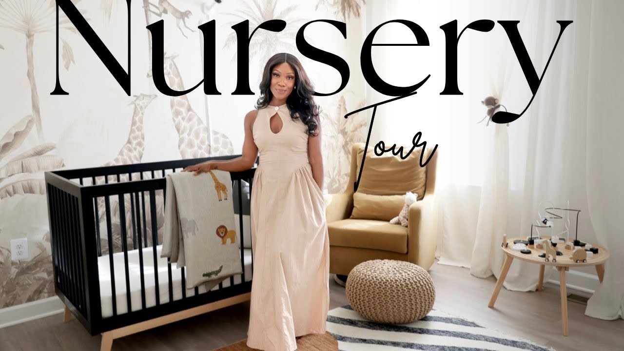 Luxury Safari Nursery Tour 2025 | Stylish Jungle-Inspired Baby Room Reveal