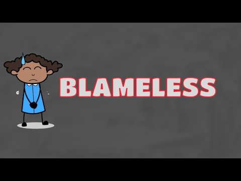 What Does BLAMELESS Means || Meanings And Definitions With Example in ENGLISH