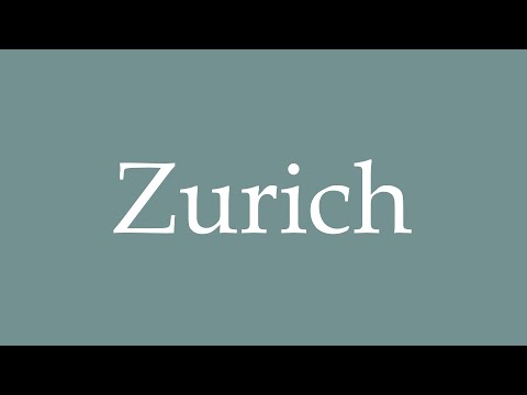 How to Pronounce ''Zurich'' Correctly in French