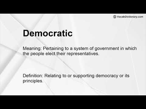 Democratic Meaning