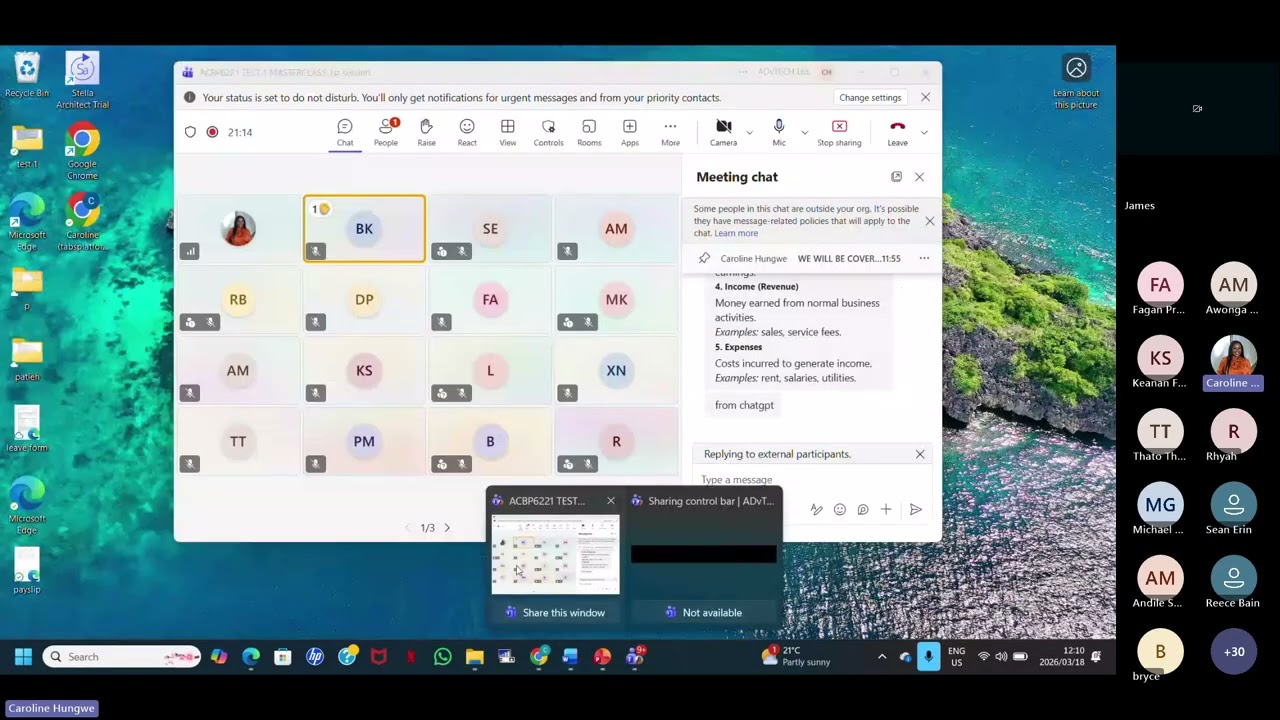 ACBP6221 TEST 1 MASTERCLASS 1st session 2026.03.18