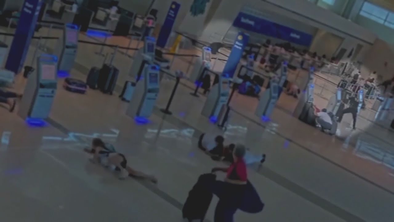 New video shows Dallas airport shooting