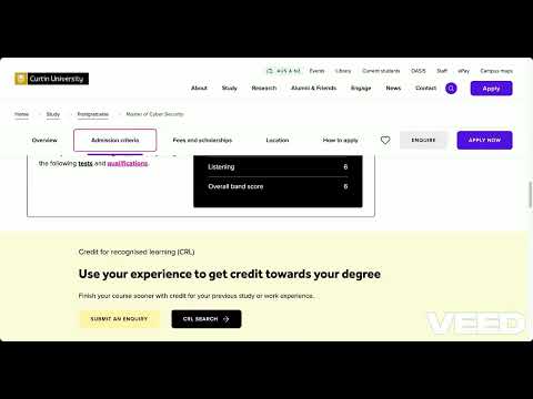 Master of Cyber Security (MC-CYBSE) – 1-Year FullTime Program at Curtin University, Perth, Australia