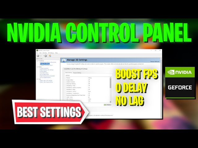 How to open and use the Nvidia Control Panel