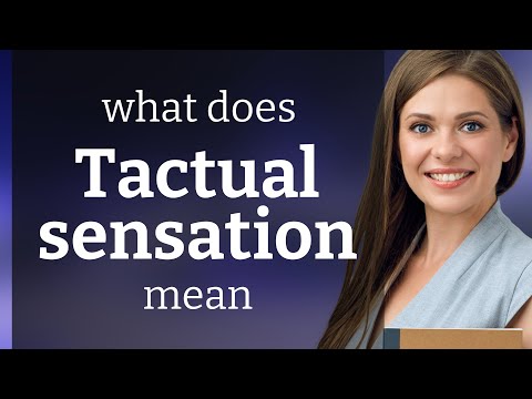 Tactual sensation • TACTUAL SENSATION meaning