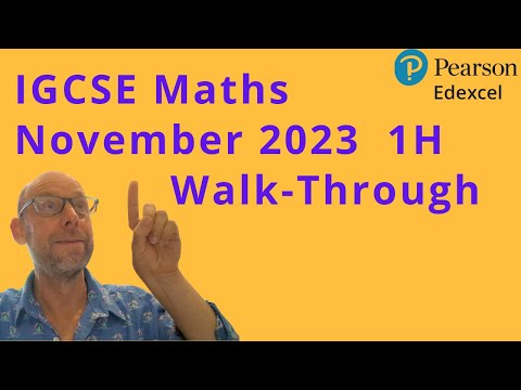 Edexcel IGCSE Maths: November 2023 Paper 1H Full Walkthrough ✨ Step-by-Step Guide!