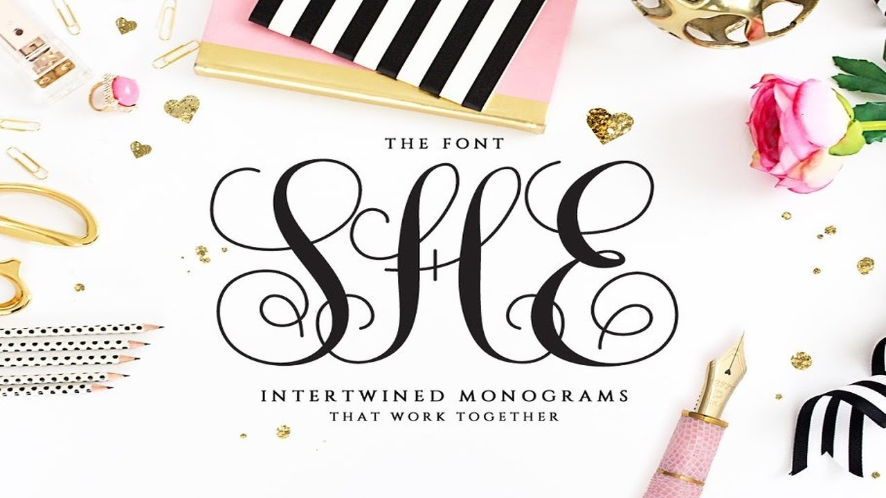 Interlocking Monogram Font Font Free Download