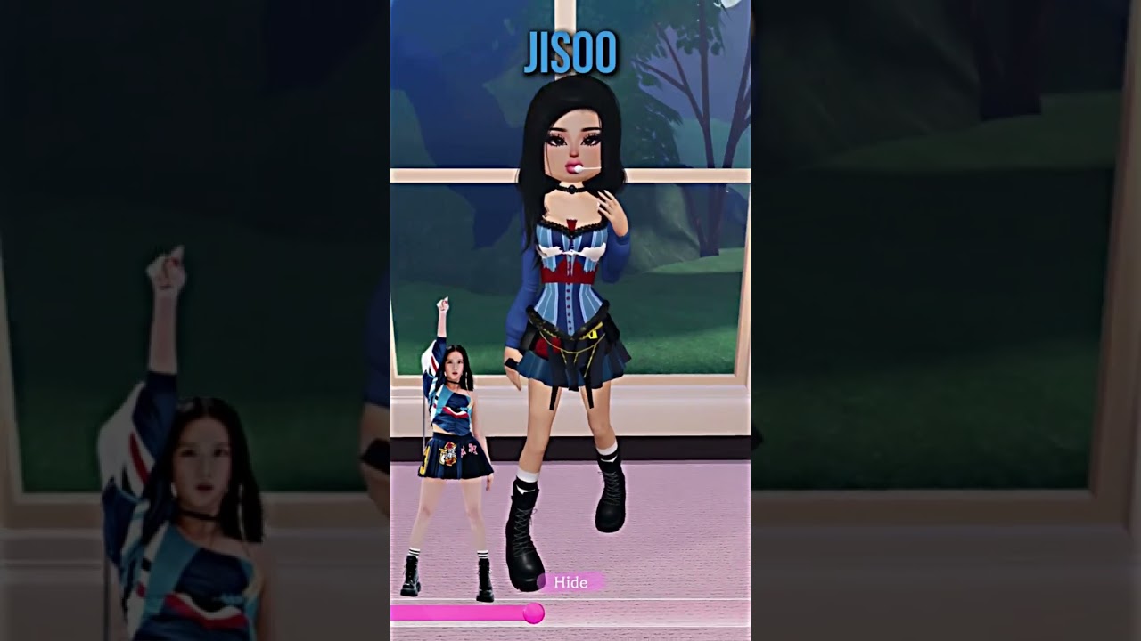 BP shut down outfits in DTI #blackpink #roblox #dresstoimpress #shorts