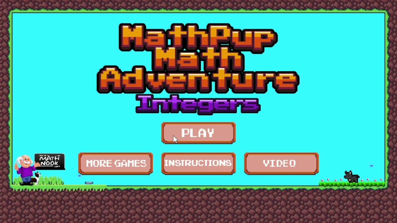 MathPup Math Adventure Integers Game Overview