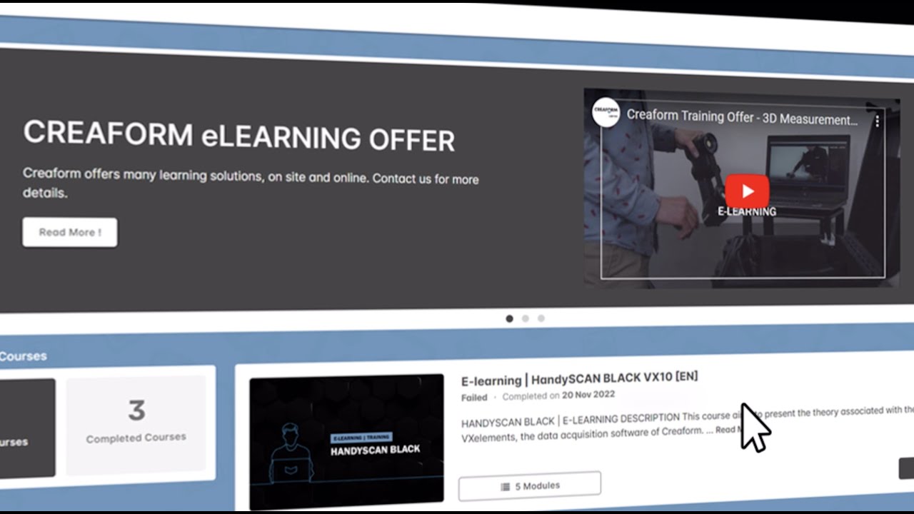 2023 Creaform Training Offer - 3D Measurements Training Services