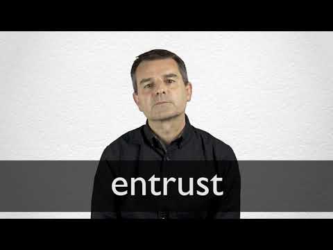 ENTRUST definition and meaning | Collins English Dictionary