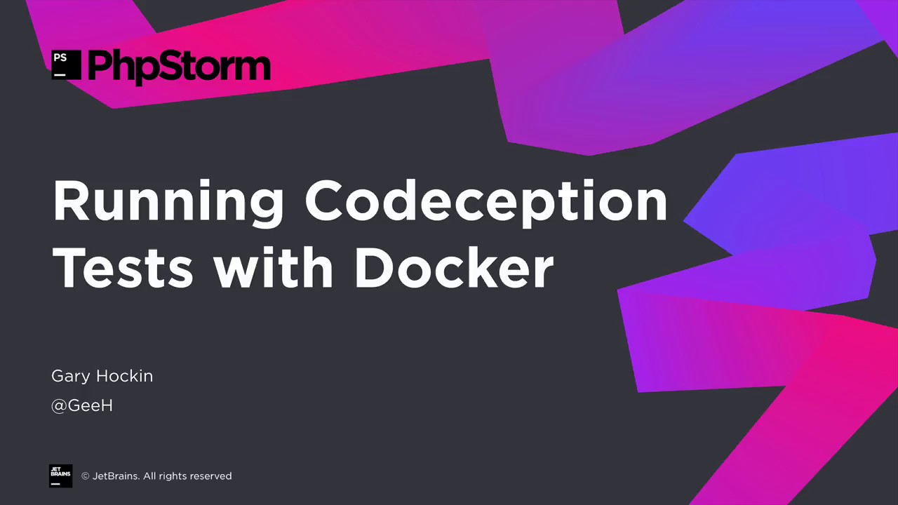 Running Codeception Tests with Docker