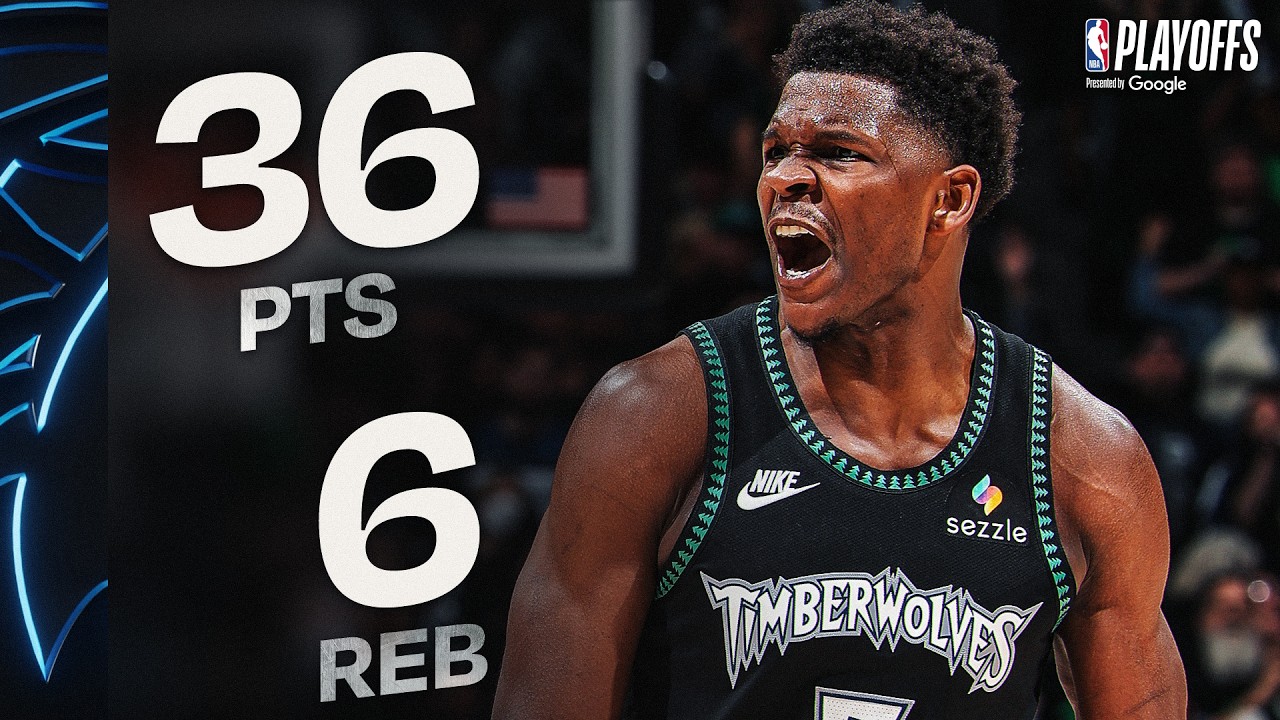 Anthony Edwards Now Has The 4th Most 30+ PT Playoff Games in NBA History! | May 10, 2026