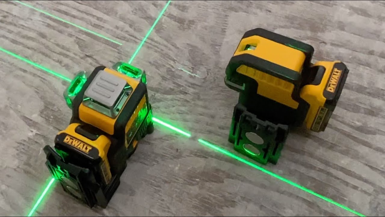 DeWalt 12v Green Laser Level (3 x 360 vs 5 Spot Cross Line)