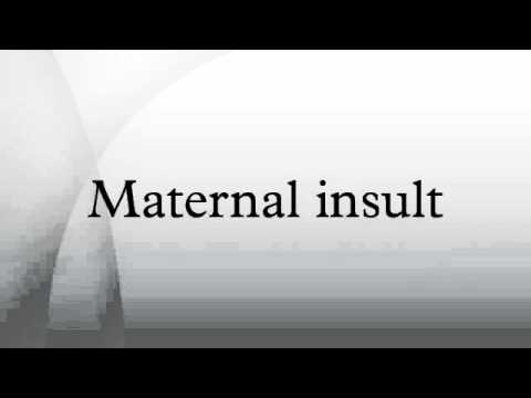 Maternal insult