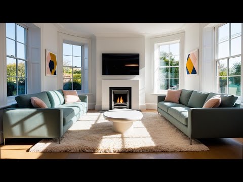 Living Room Ideas With Sash Windows | British Minimalist Living Rooms