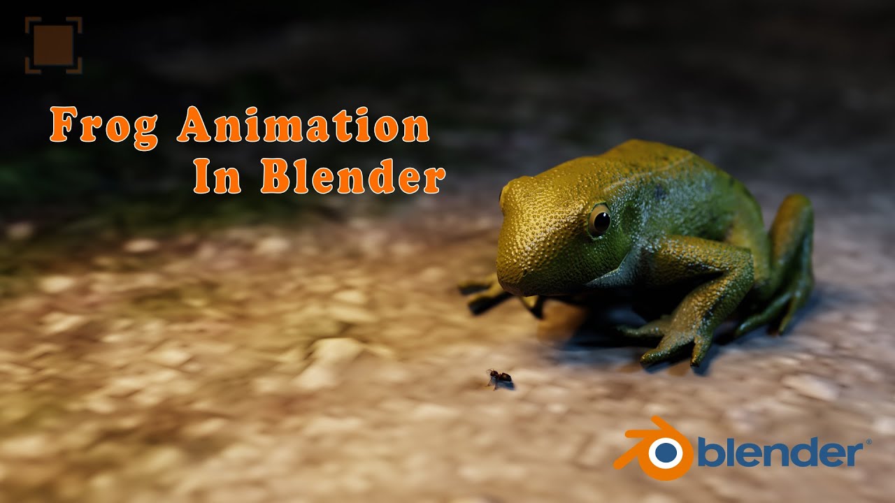 Low Poly Frog Animation in Blender