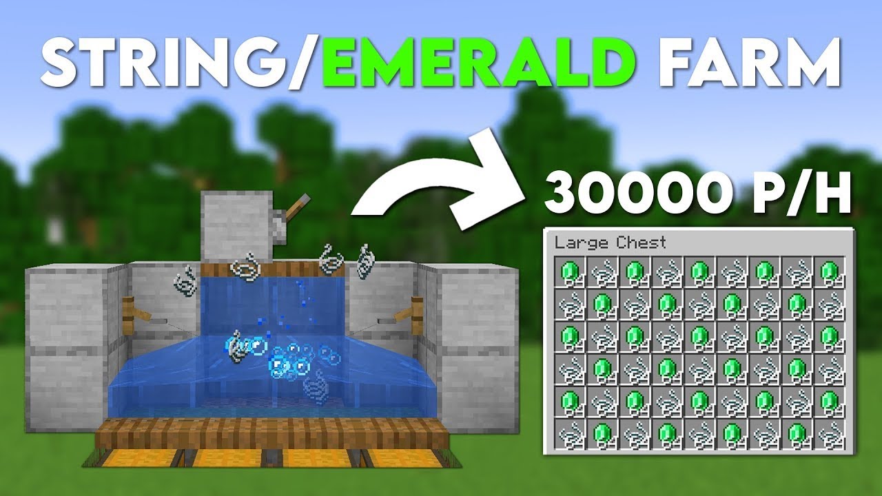 How to build infinite string duper in Minecraft EASY free emeralds