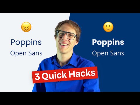 Make a bad font pair work #designhacks