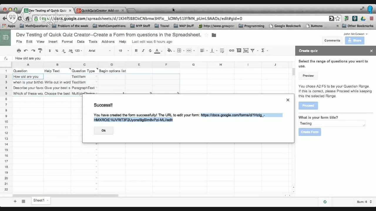 QuickQuizCreator Add-on Tutorial