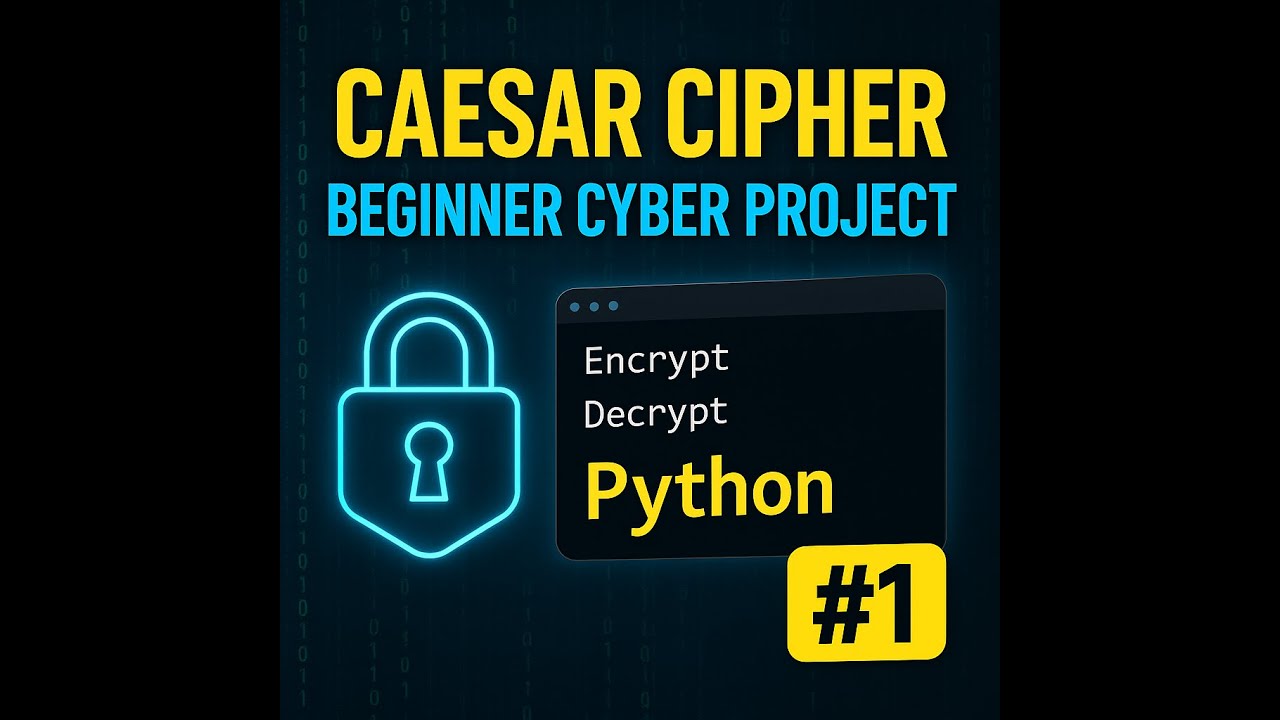 🔐 Caesar Cipher Project | Python Encryption Tool for Beginners | Cyber Security Projects #1