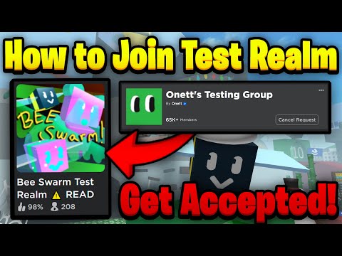 How to Get *ACCEPTED* Into Bee Swarm Test Realm! | Complete tutorial