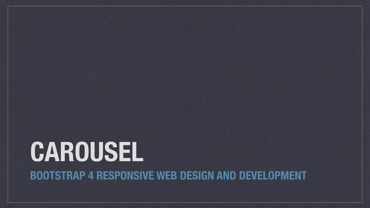 Bootstrap 4 (Alpha 6) components: Carousel