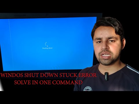 windows stuck on shut down / restarting page, error solve in one command.