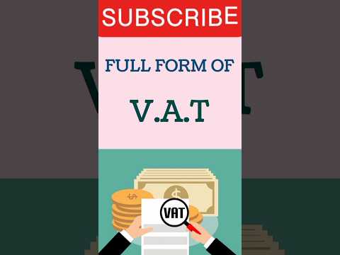 Full Form Of Vat #vat #fullform #knowledge #bank #tds #account #tax #fact #shortvideos #education