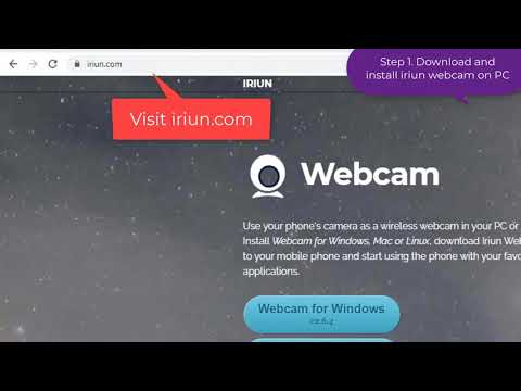 How to Use Your iPhone as a Webcam | Iriun Webcam app for PC