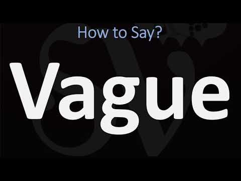 How to Pronounce Vague? (CORRECTLY)