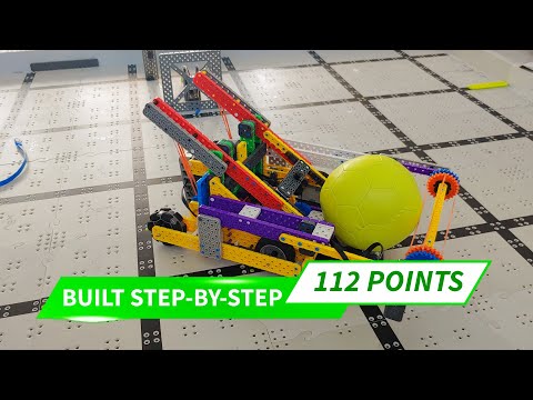 112 points - STEP-BY-STEP INSTRUCTIONS VEX IQ Rapid Relay "Super-Swish" catapult robot by Ben Lipper