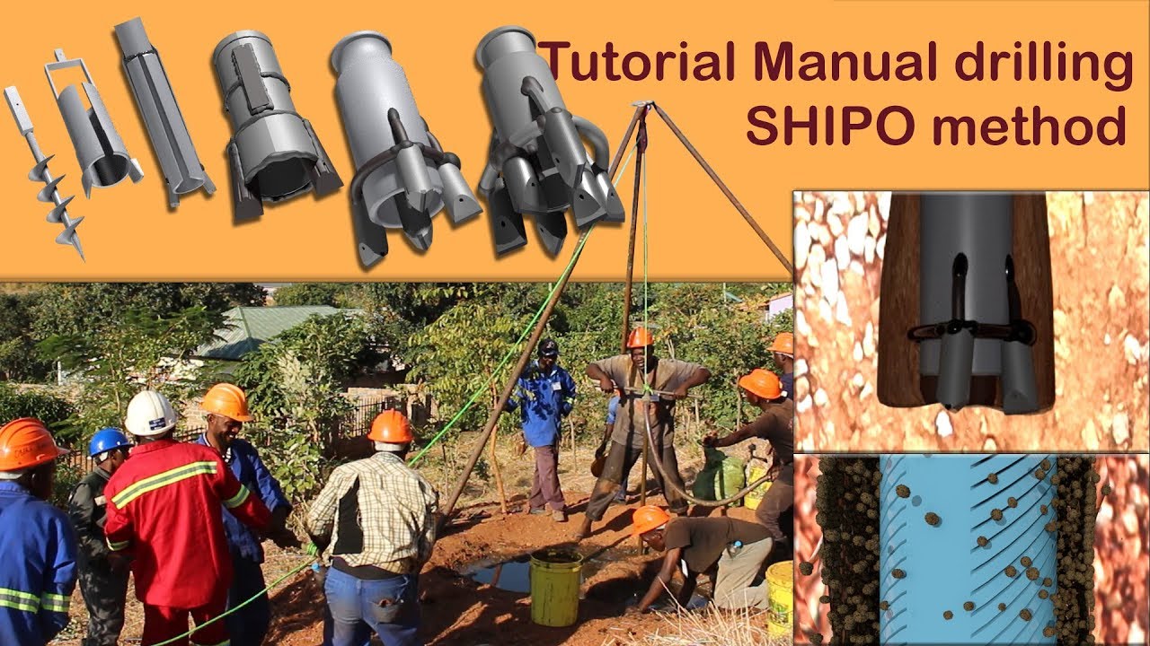 Tutorial manual borehole drilling, SHIPO method