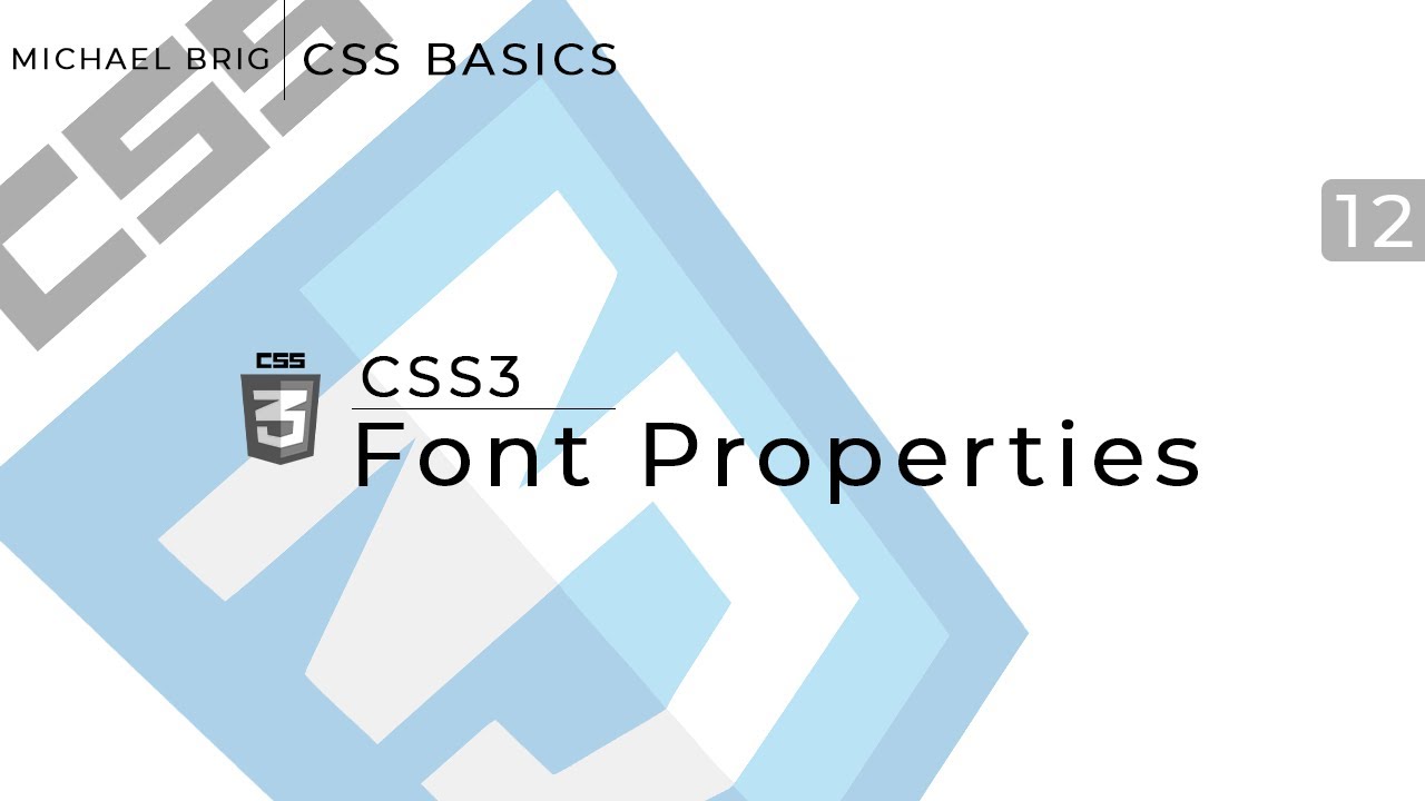 CSS Basics - Font Properties