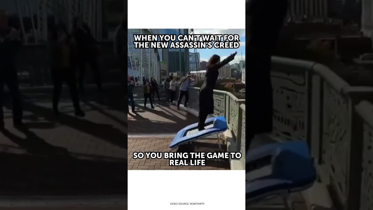 ASSASSIN'S SKILLS 🌊🎮  #meme #gameshorts #assassinscreed