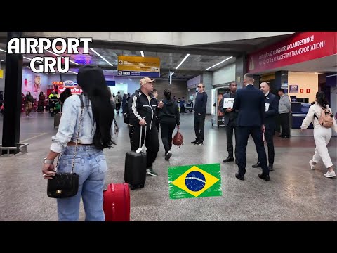 🇧🇷 Aeroporto São Paulo Guarulhos International Airport (GRU) | 2024 Brazil Walking - 4K