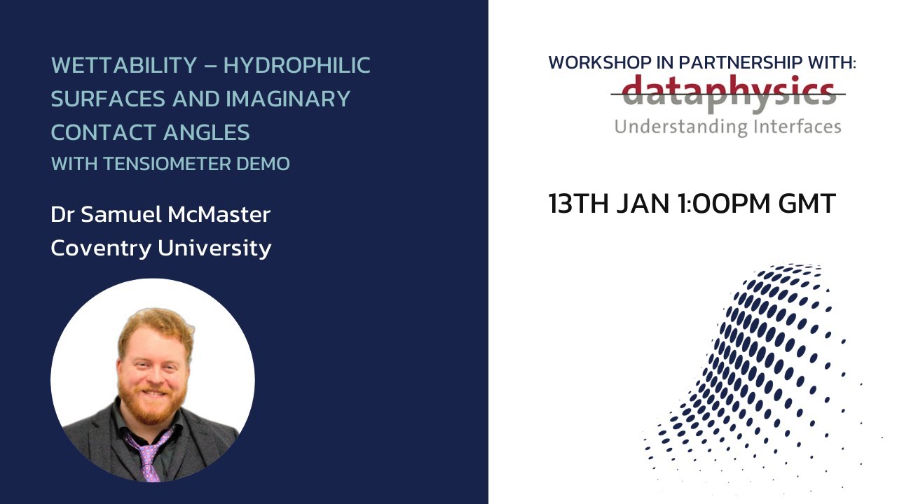 Workshop: Wettability - Hydrophilic Surfaces and Imaginary Contact Angles (With Tensiometer Demo)
