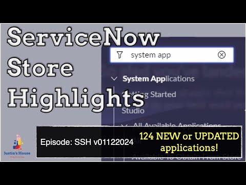 ServiceNow Store Highlights (SSH) v01122024