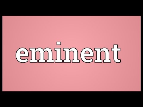 Eminent Meaning