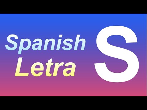 How to Pronounce S in Spanish (Alphabet, Abecedario, Alfabeto Español)