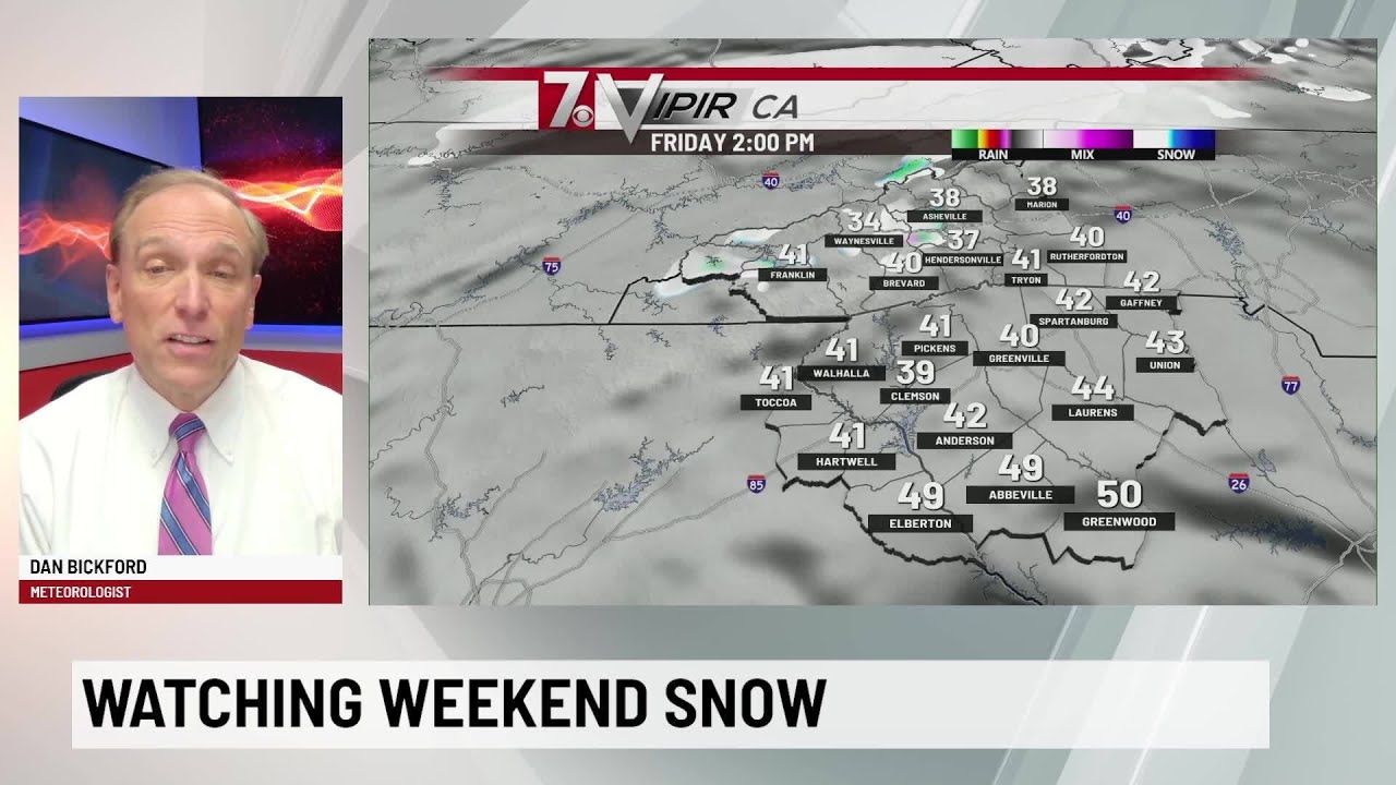 Friday AM winter storm forecast update | WSPA 7NEWS