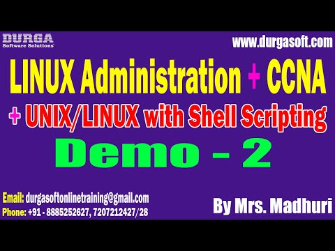 LINUX ADMIN + CCNA + UNIX/LINUX tutorials || Demo - 2 || by Mrs. Madhuri On 27-06-2025 @8PM IST