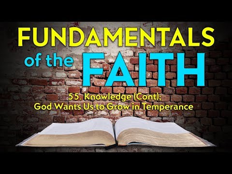 55. God Wants Us to Grow in Temperance | Fundamentals of the Faith