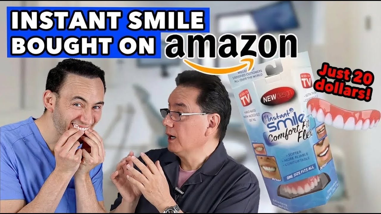 Testing a $20 ‘Instant Smile’ from Amazon | Dentists React