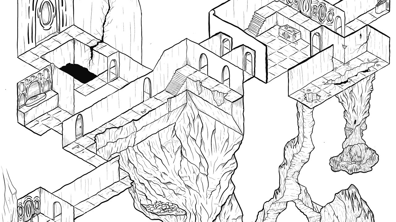 Ruined Temple Isometric Map Time Lapse!