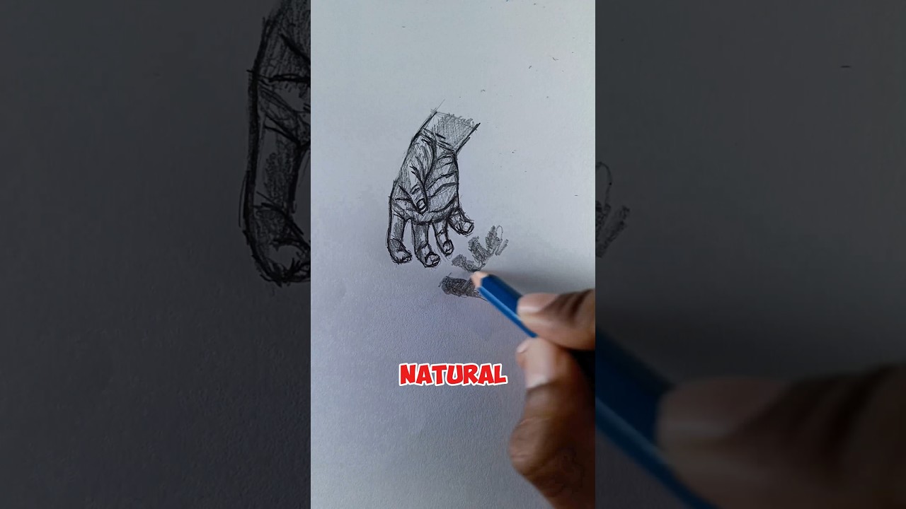 Draw Expressive Hand Gestures Like a Pro | Step-by-Step Tutorial 🔥#art #shorts #foryou  #satisfying