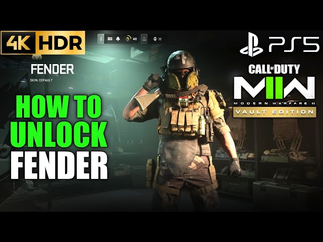 How to unlock the operator Fender in Modern Warfare 2 and Warzone 2