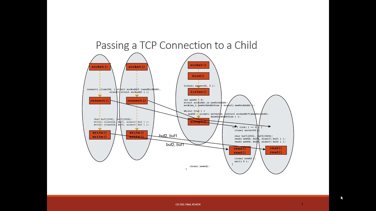 Server: multi-processes - Sockets
