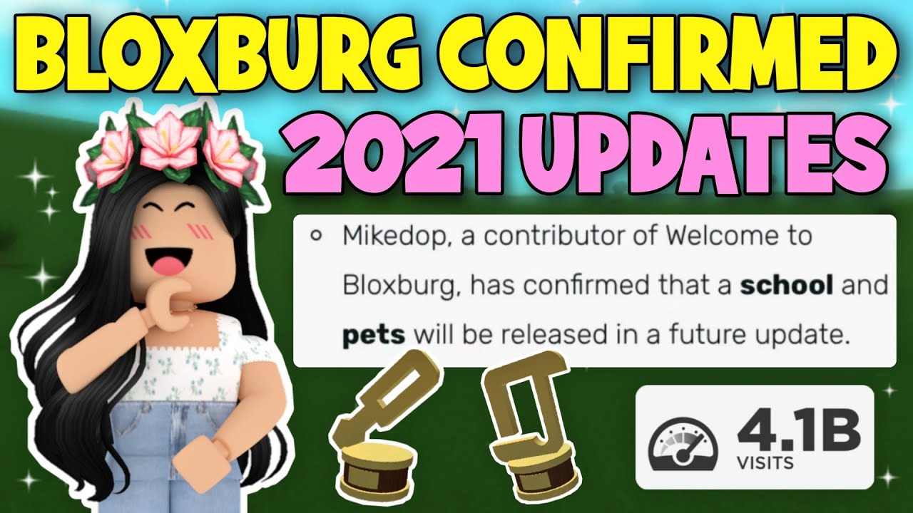 BLOXBURG 2021 CONFIRMED UPDATES! | NEW 1.0.0 Update SCHOOL? PETS? LEAKS, IDEAS & more *COMING SOON*